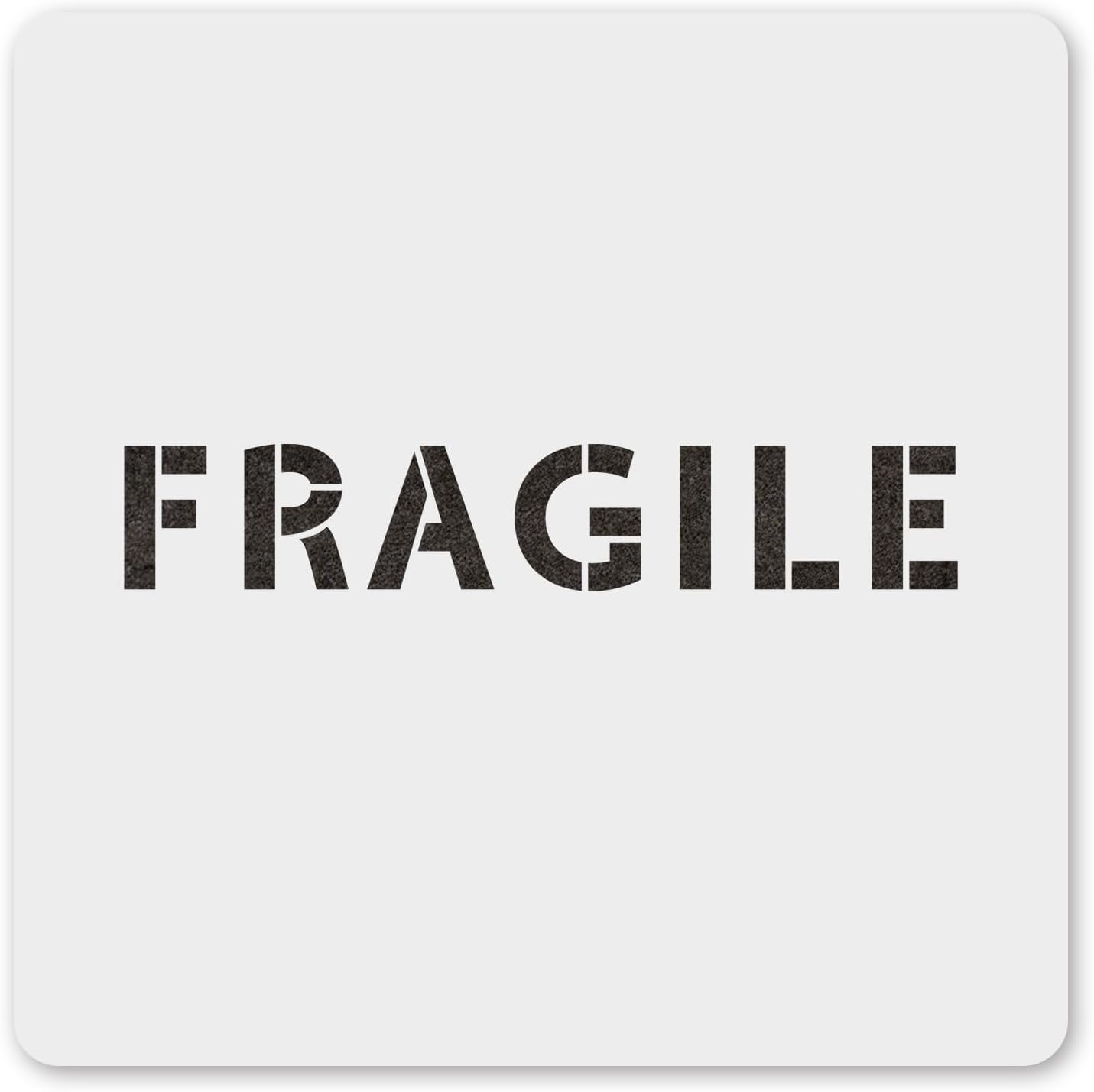 Amazon.com: MAGJUCHE Fragile Characters Stencil 12 Inches, Reusable ...