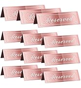 Amazon.com: CWJCYTNSN 12PCS Reserved Table Signs, Gold Reserved Signs ...
