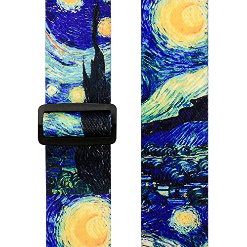 Van Gogh inchStarry Night inch Guitar Strap Includes Strap Button & 2 ...