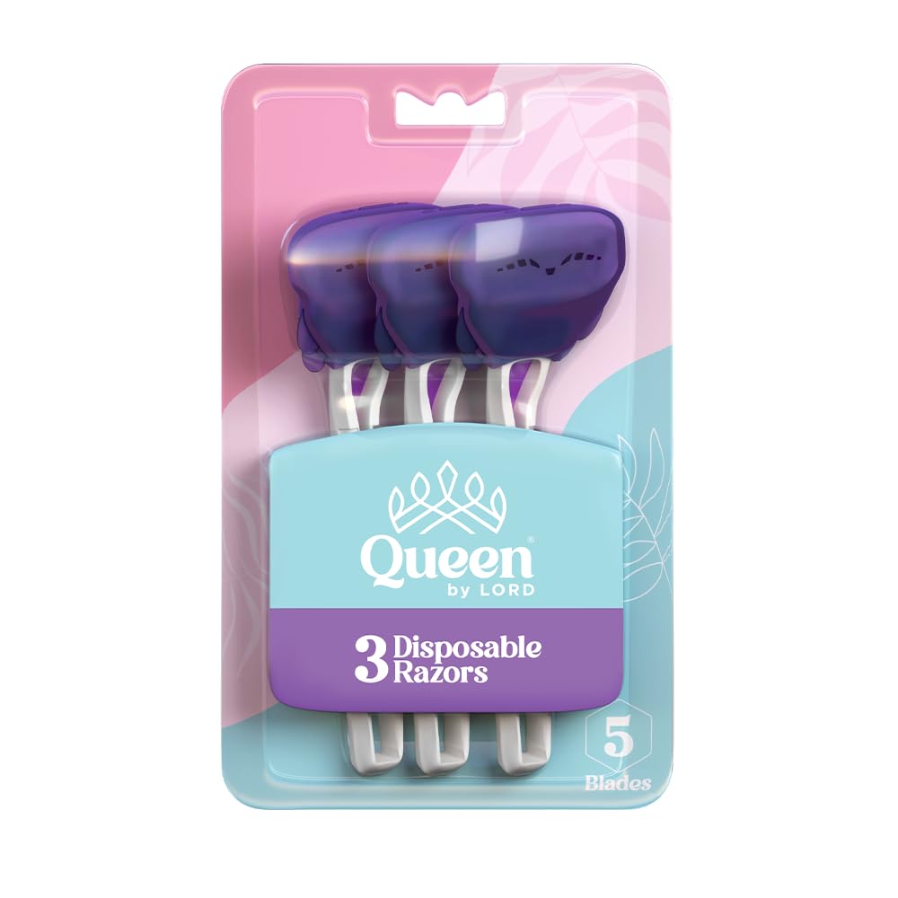 Queen By Lord 5 Blades Technology Disposable Razor 3-Pieces: Buy Online ...