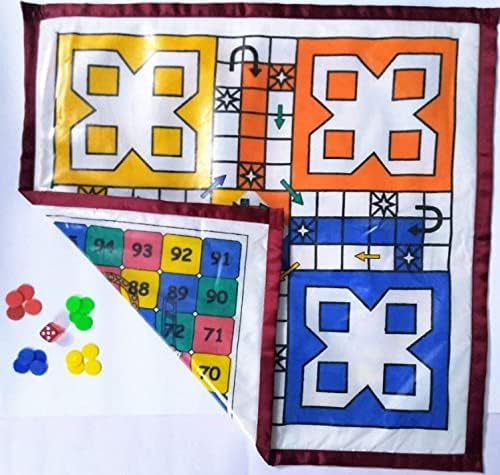 Buy Anaant Ludo mat/Snake and ladders mat Ideal for Bed and Floor for ...