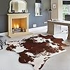 Amazon.com: LYENDOS Cowhide Rug 5.2 x 6.3 Feet, Cow Hide Durable No ...