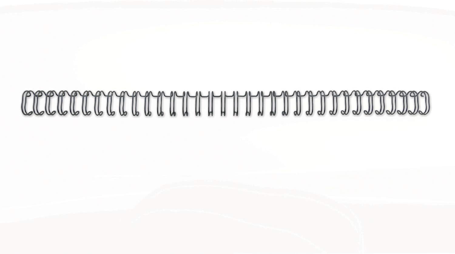 GBC WireBind Binding Wires, 6 mm, 55 Sheet Capacity, A4, Black, Pack of ...