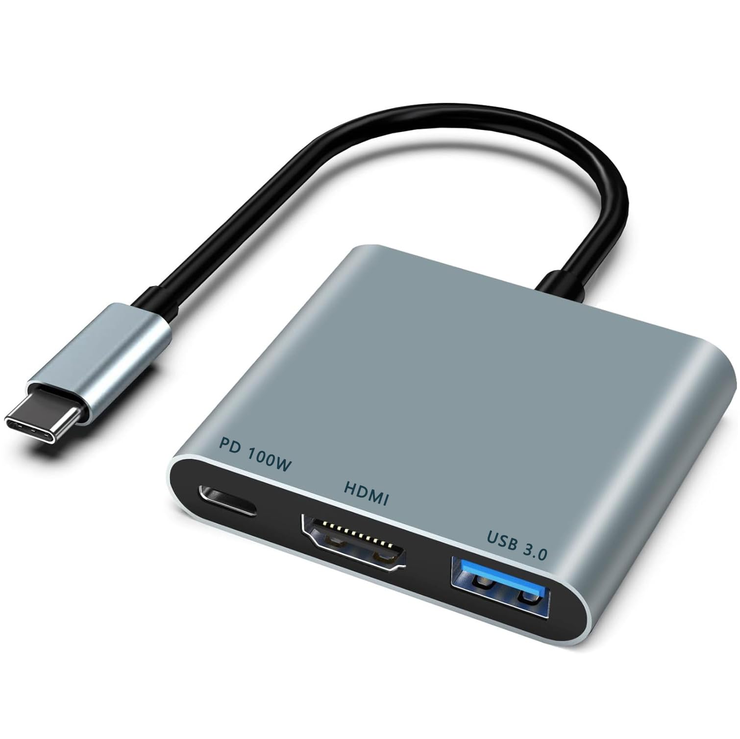 Adaptador USB C a HDMI, 3 en 1 Adaptador Tipo C Multipuerto USBC Hub con Puerto de Salida HDMI ...