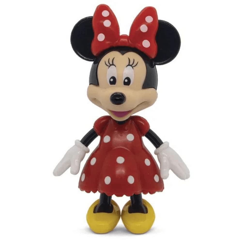 Boneca Minnie, Elka, corpo preto/luva branca/vestido vermelho/sapato ...
