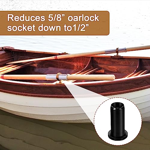 TOYMIS 6 Pack Oar Lock Socket Inserts, 1/2inch Oarlock Bushing for Oar ...