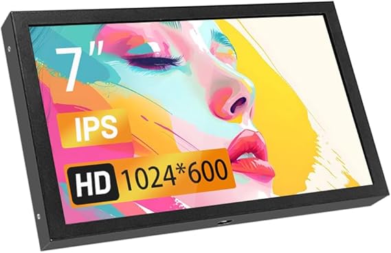 Amazon.com: 7 Inch Mini Monitor HDMI, Portable Vga Monitor with AV BNC ...