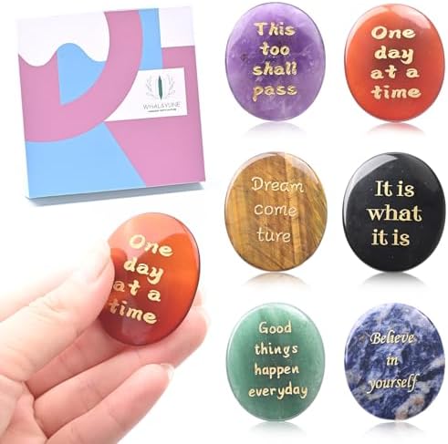Amazon.com: Worry Stone for Anxiety, 6PCS Thumb Worry Stones, Hand ...