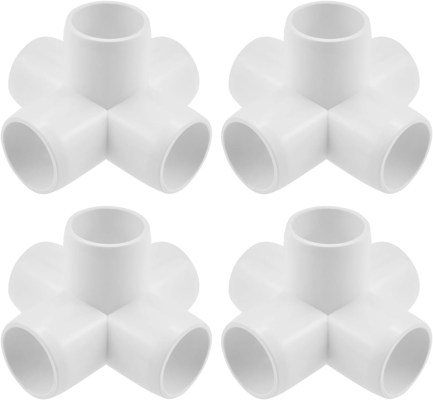 PVC Pipe Connector, 6 Way Pipe Fittings, 10PCS 6 Way Side Fittings ...