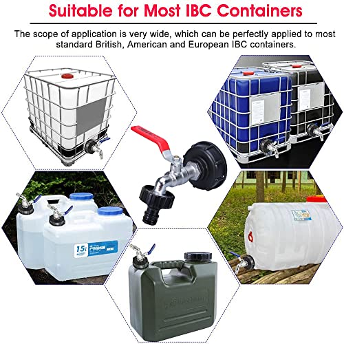 IBC Tank Adapter IBC Outlet Tap for Water Tank Water Tank Accessories ...