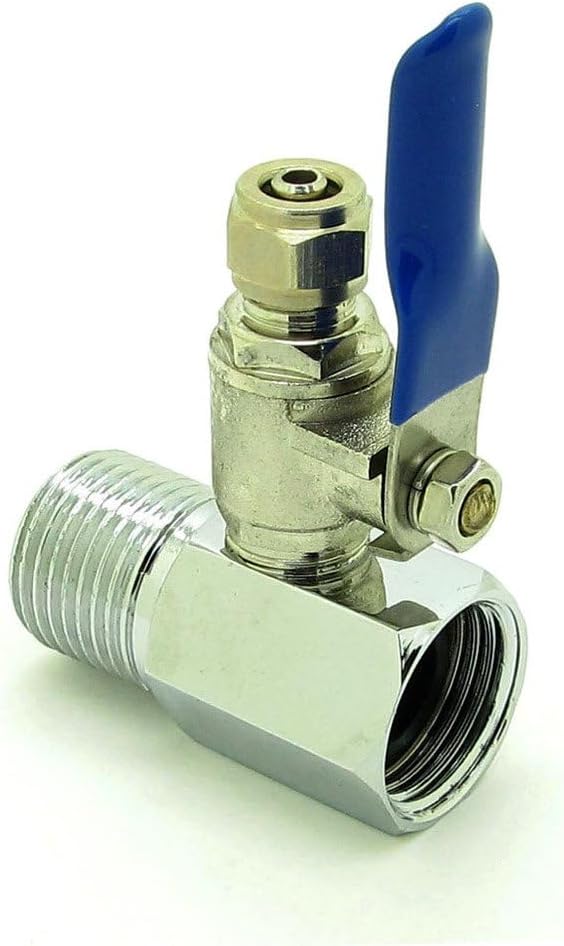 Amazon.com: 5 PCS RO Feed Water Adapter 1/2" to 1/4" Ball Valve Faucet ...