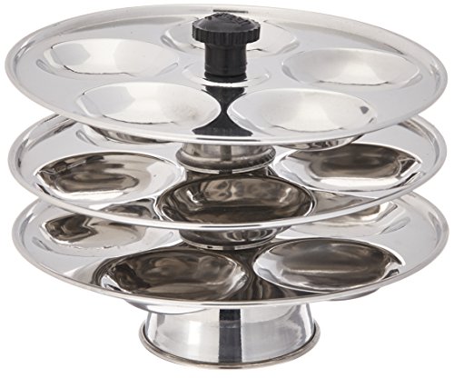 Shop Best Tabakh 3-Rack Stainless Steel Baby Mini Idli Stand, Makes 15 ...
