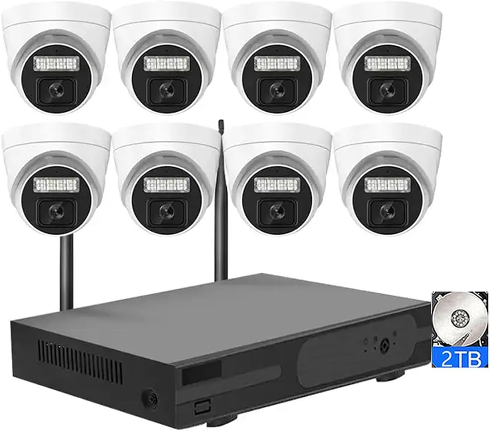 Amazon.com : XNASU 8CH Wireless WiFi Home Security Camera System with 8 ...