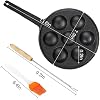 Amazon.com: WUWEOT Cast Iron Aebleskiver Pan, 2" Ebelskiver Pan Banh ...