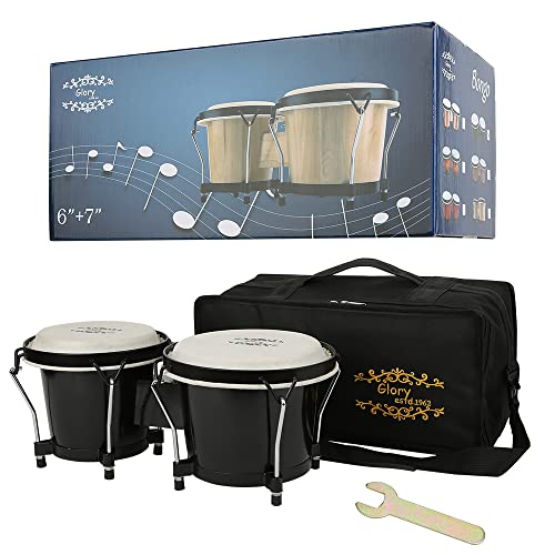 Snapklik.com : Glory Bongo Drums 6 And 7 Wood Percussion Instrument Bongos