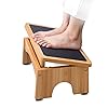 Amazon.com: Myplace Bamboo Adjustable Under Desk Footrest, Ergonomic ...