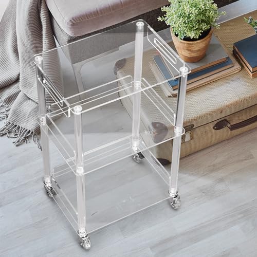 Modern Acrylic Side Table Living Room End Table Bedside Table Hygienic ...
