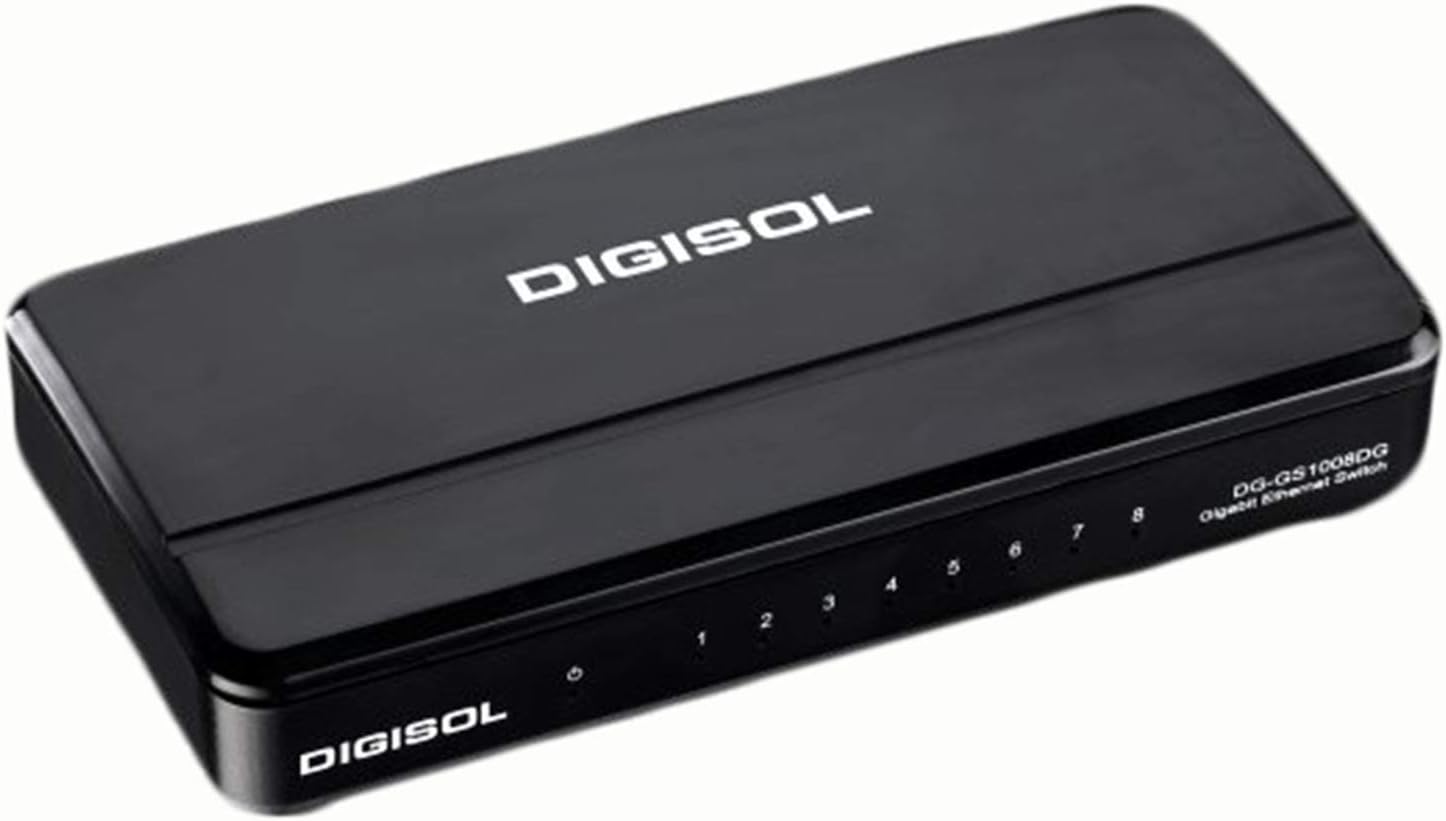 D DIGISOL DG-GS1008DG-IS 8 Port 10/100/1000 Mbps Gigabit Ethernet ...