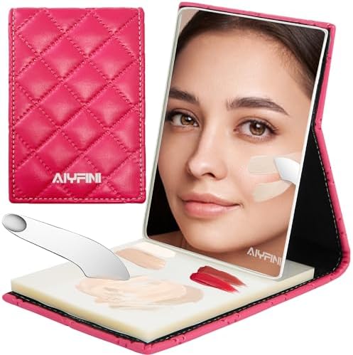 Amazon.com: Foundation Cream Makeup Mixing Palette Kit/Alyfini Small ...