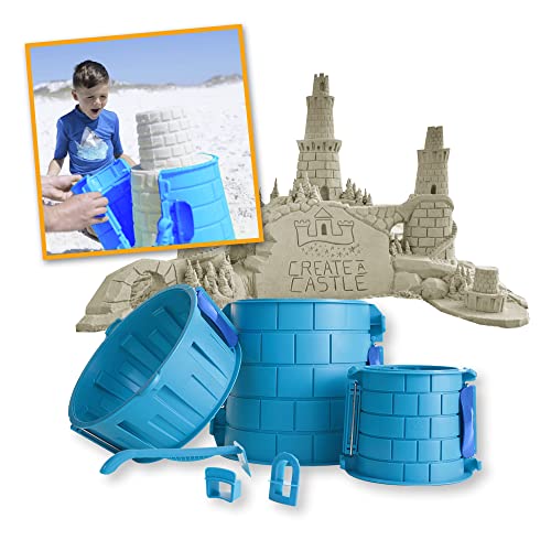 Create A Castle Sandcastle Kit as Seen on Shark Tank, 6 Piece Outdoor ...