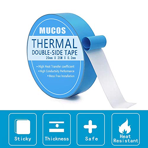Snapklik.com : Thermal Tape, 20 Mm X 25M X 0.2mm Double Side Adhesive ...