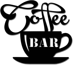 Amazon.com: Coffee Bar Backdrops Home Decor Lettering Wall Stickers ...
