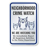 ・ブランド:SmartSign・製造元:MySecuritySign・製造元/メーカー部品番号:K-9122-AL-12x18・丈夫なアルミニウム:「Neighborhood Crime Watch」サインは、厚さ63ミルの無反射アルミニウ...