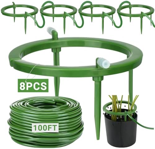 Amazon.com : Tondiamo 8 Pcs Hydro Halo Water Ring and 100' Flora Tube ...