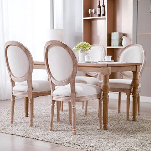 Snapklik.com : COLAMY French Country Style Dining Chairs Set Of 2 ...