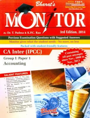 Monitor - CA Inter - IPCC - Group I - Paper 1 - Accouting : Amazon.in ...