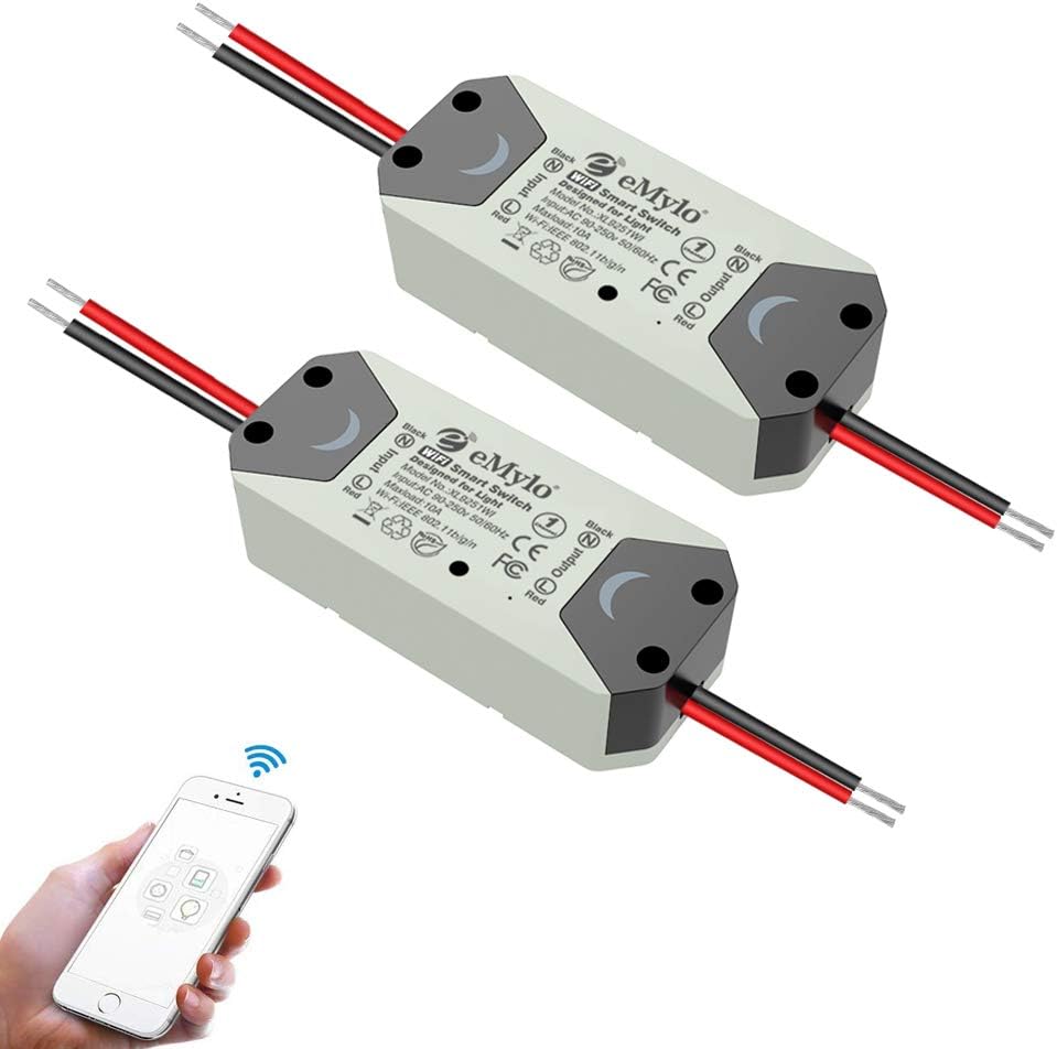 Smart Switch with App & Remote Control, Alexa Light Switch Single-Pole ...