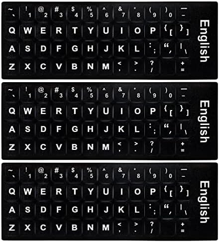 ONLYKXY 3pack Keyboard Letter Stickers Universal English Keyboard ...