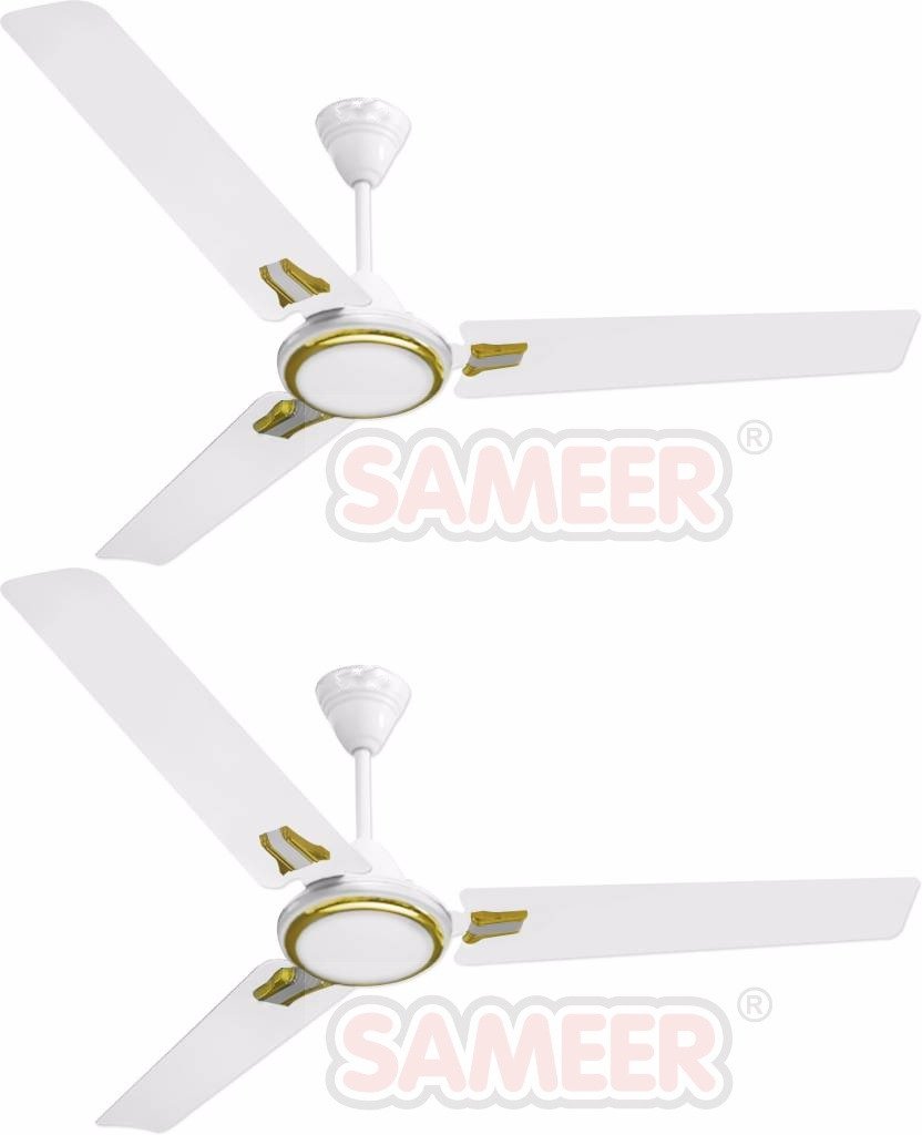 Buy SAMEER Ruby 1200mm Ceiling Fan (White, Pack of 2) Online at Low ...