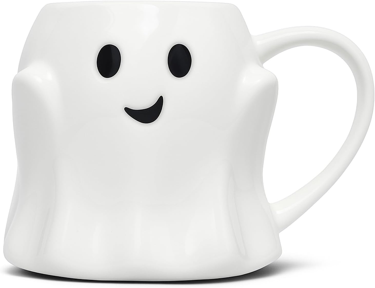 Amazon.com: 14 oz Halloween Ghost Coffee Mug – Cute Ceramic Cup with ...