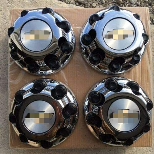 SET OF FOUR - 8 LUG CHEVY CHROME CENTER CAPS FOR STEEL WHEEL 9597163