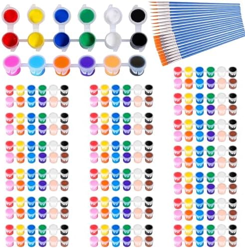 Amazon.com: 160PCS Mini Acrylic Paint Set,Washable Paint Set for Kids ...