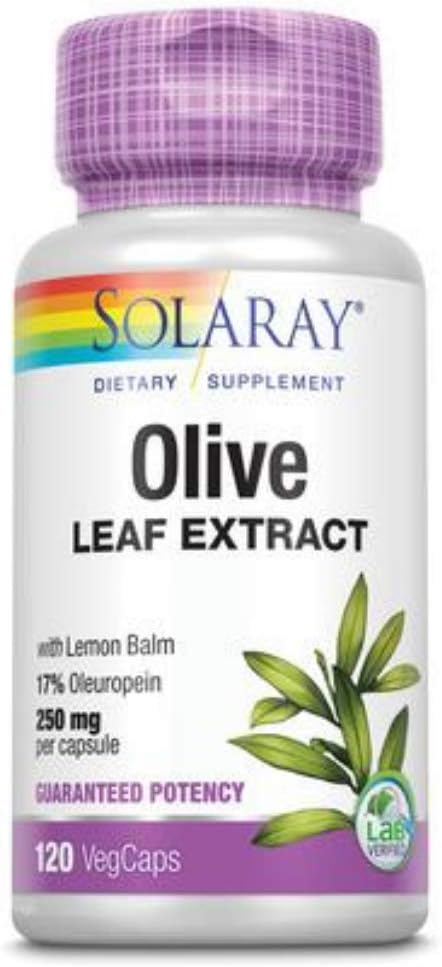 Amazon.com: Solaray Guaranteed Potency Olive Leaf Extract, Veg Cap (Btl ...