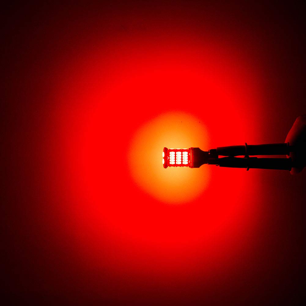 Antline Extremely Bright 921 912 906 T15 W16W LED Bulb Red, CANBUS 48 ...
