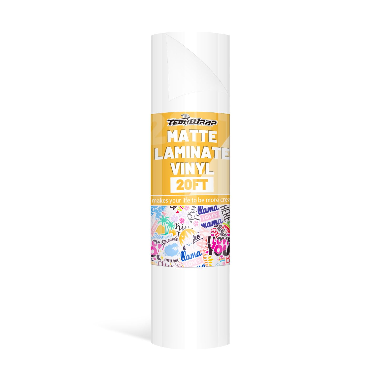Amazon.com: TECKWRAP Matte Laminating Sheets Clear Sticker Paper for ...