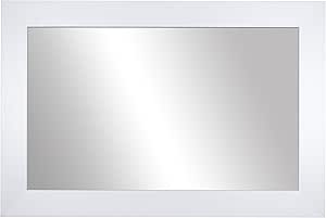 Amazon.com: Frame My Mirror White Framed Mirror, 36" x 54" Mirror for ...