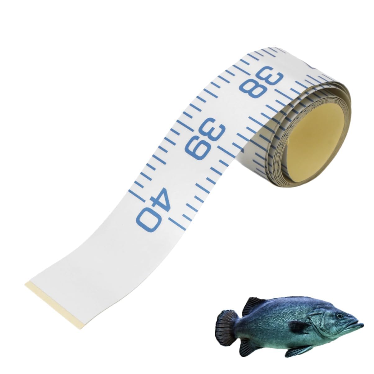 Fishing Measuring Tape 40 Inch, Adhesive Fish Rulers Waterproof Fish ...