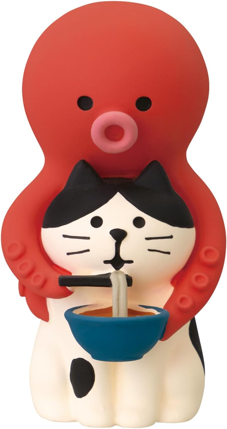 Amazon.co.jp: デコレ コンコンブル 猫に親切な蛸 猫に蛸 約34×40×h62 ZCB-29605 : ホーム＆キッチン