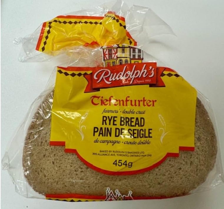 Amazon.com: Rudolph's Tiefenferter Farmer's Double Crust Sliced Rye ...