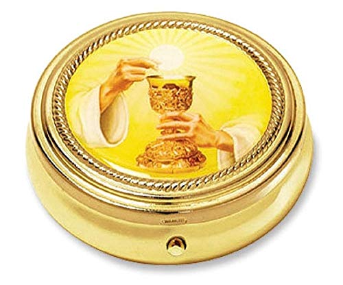 Religious Gifts Supplies Small Catholic Communion Gold Toned Eucharist ...