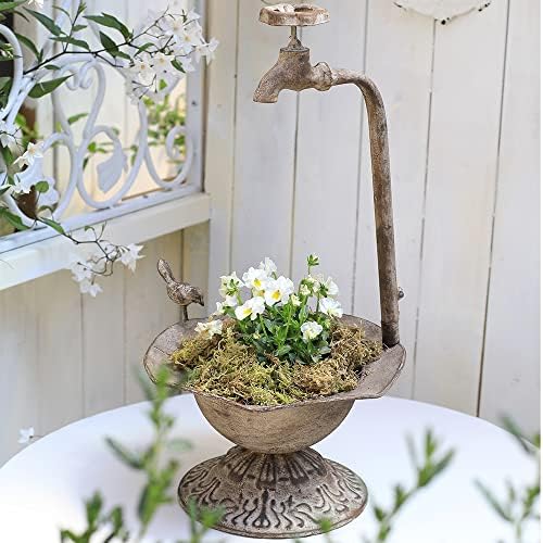 Amazon.com: UMESONG Unique Hanging Planter Pot Resin Bird Nest Flower ...