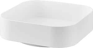 Amazon｜山崎実業(Yamazaki) 回転式 収納ラック スクエア ホワイト 約W20×D20×H6.3cm タワー tower スパイスラック 調味料ラック トレー 卓上ラック ...