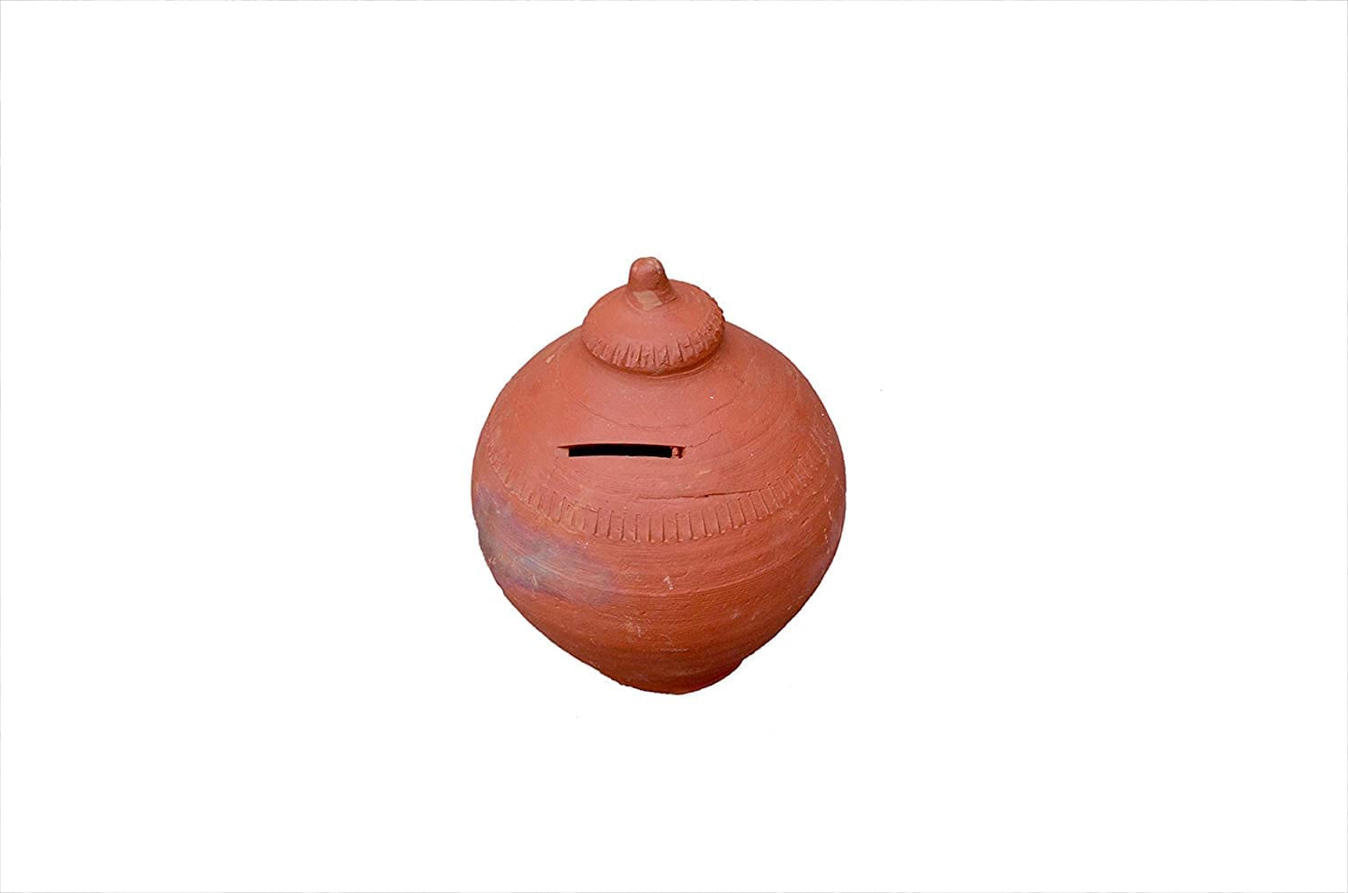 RHF Eco-Friendly Mitti ka Gullak/Clay Coin Saving Pot/Coin Bank/Piggy ...