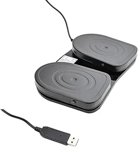 Amazon.com: OLLGEN Metal USB Foot Switch Pedal Computer Gaming Control ...