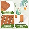 Amazon.com : Tangkula Narrow Outdoor Dining Table, Solid Wood Furniture ...