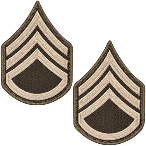 Amazon.com: Army Staff Sergeant SSG E6 Cloth Rank for ASU Size Male ...